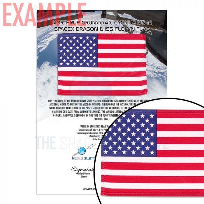 Grumman, SpaceX & ISS Flown Country Flags