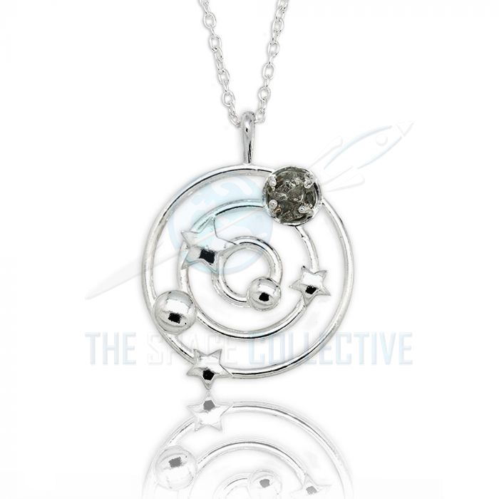 Silver Solar System Meteorite Pendant | Meteorite Jewelry