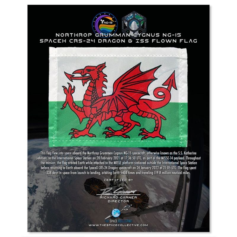 Grumman, SpaceX & ISS Flown Country Flags