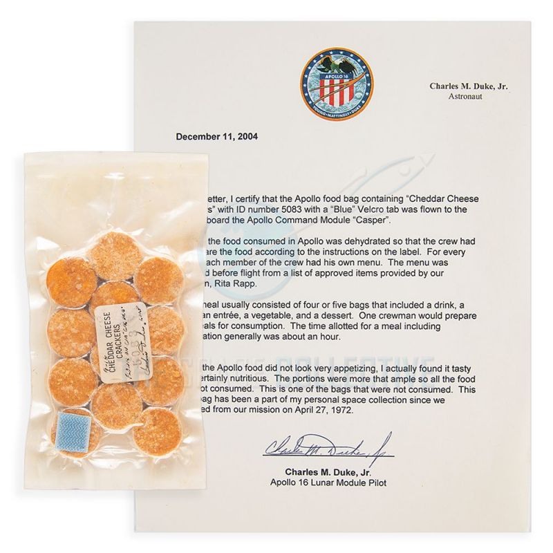 Apollo 16 CM Casper Flown Cheese Crackers