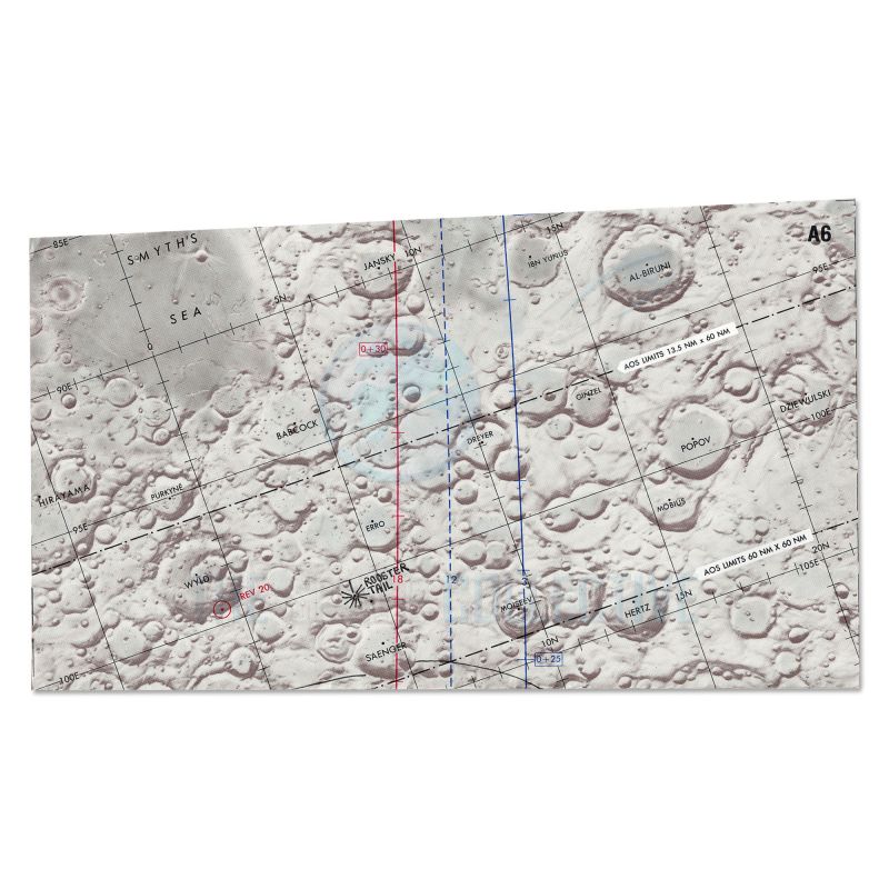 Apollo 17 Flown Photography Map - A6