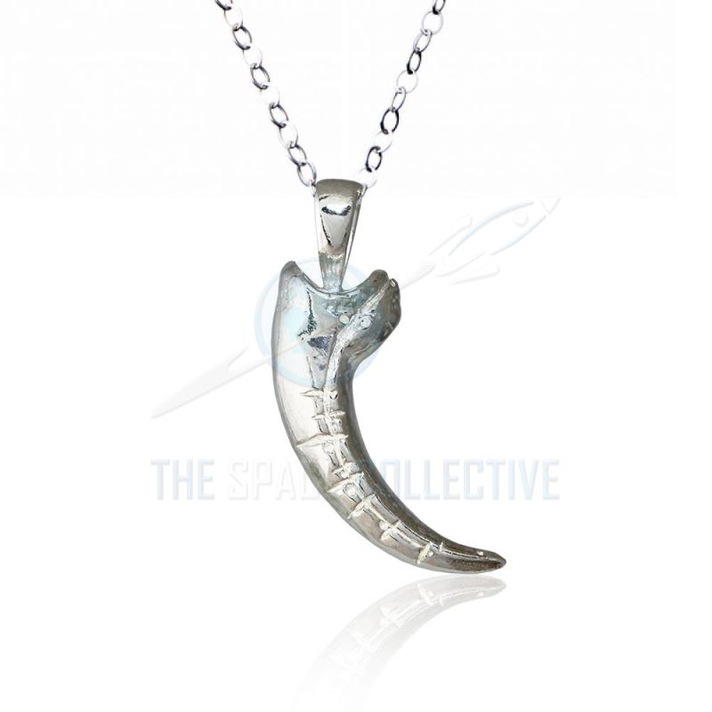 Silver Raptor Claw Pendant | Dinosaur Jewellery