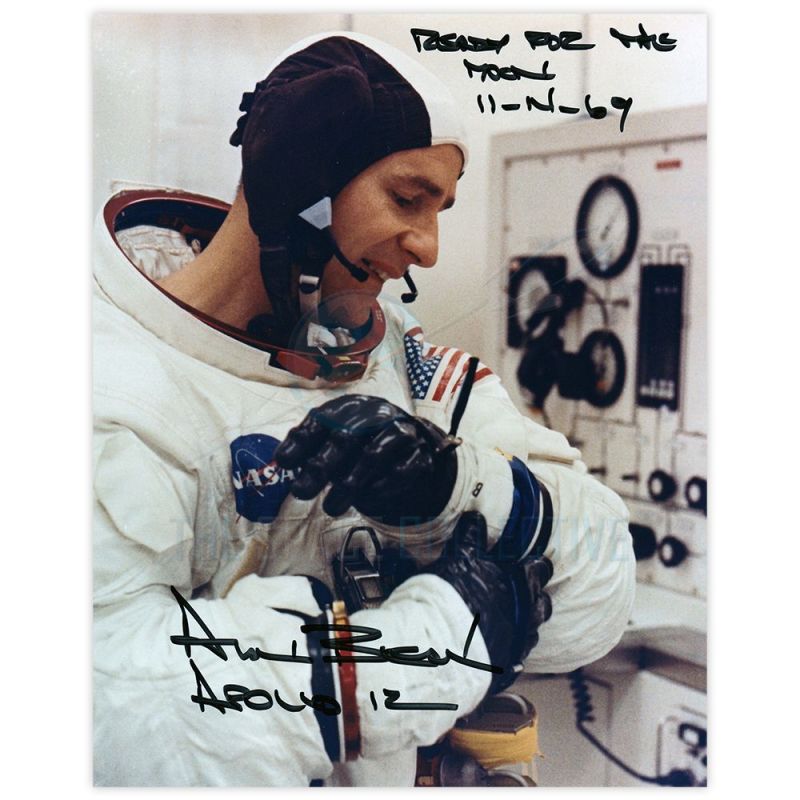 Apollo 12 Signed Suit Up Photo