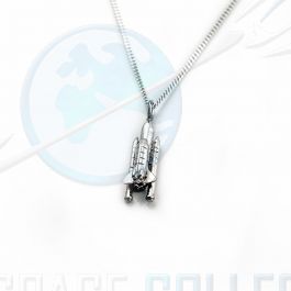 Silver Space Shuttle Pendant | Space Jewelry